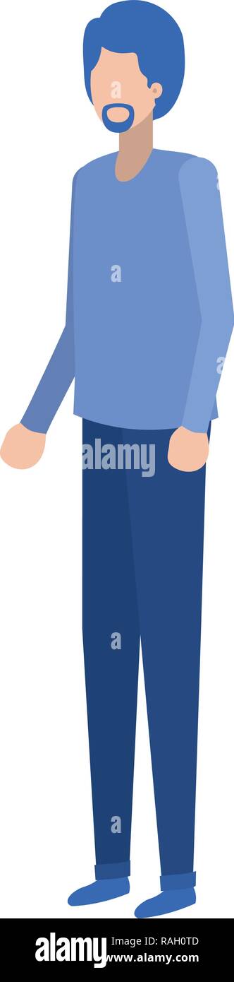 young man standing avatar character Stock Vector Image & Art - Alamy