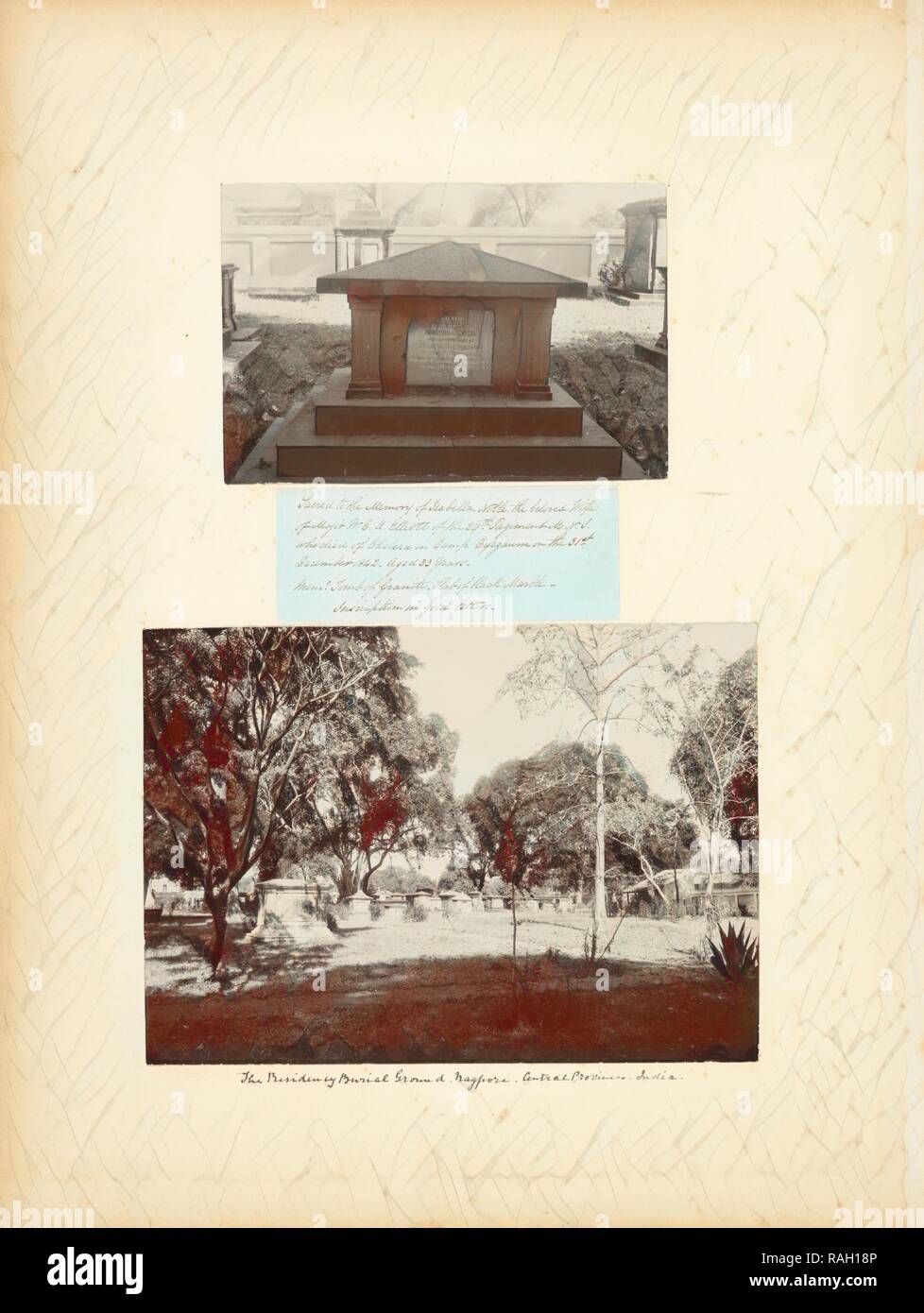 Views of the Residency burial ground, Maysore, Photograph albums of Mrs ...