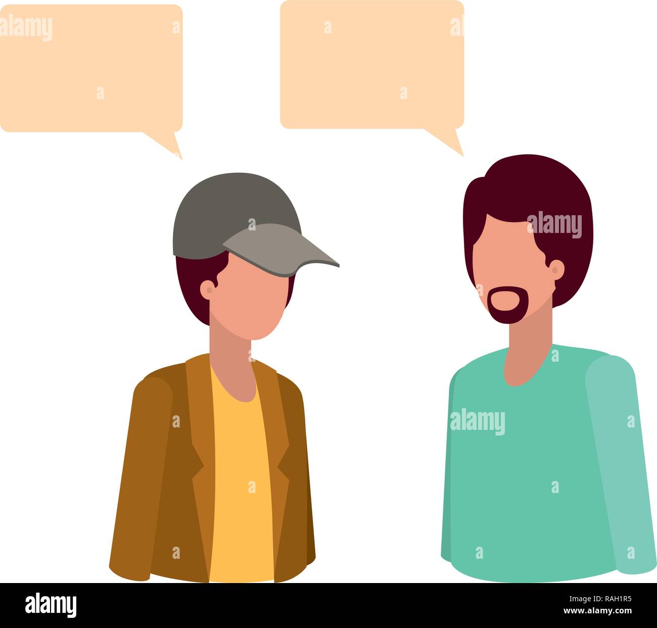 Fashion men talk Stock Vector Images - Alamy