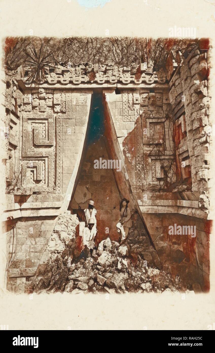 Alice Le Plongeon and workers in the south arch of the Governor's ...