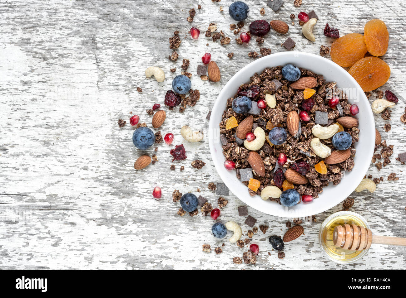 Healthy muesli breakfast nuts hi-res stock photography and images - Alamy
