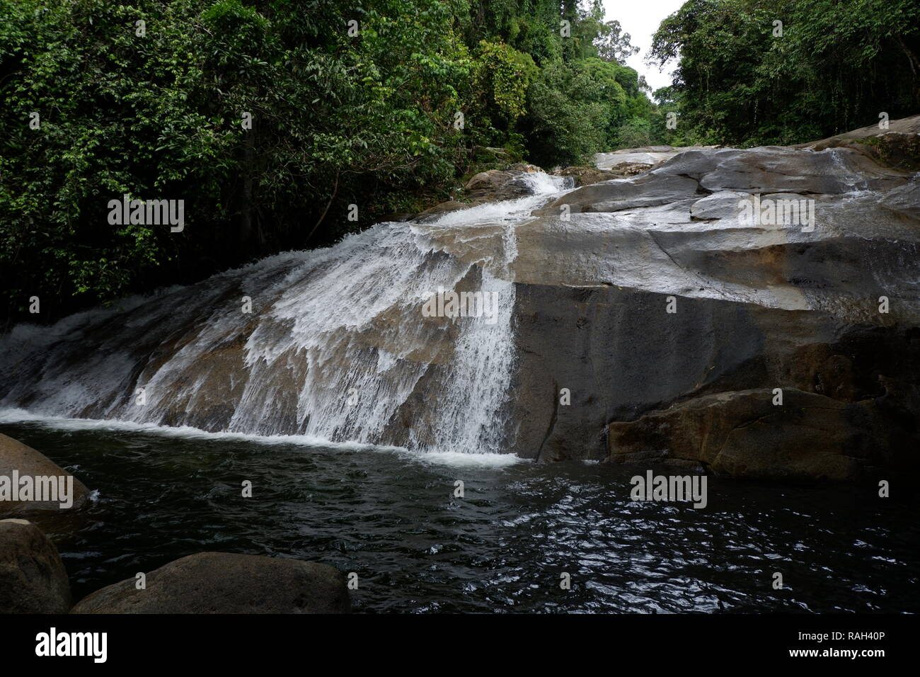 waterfall in riam waterfall tourism object in aruk, the great sajingan ...