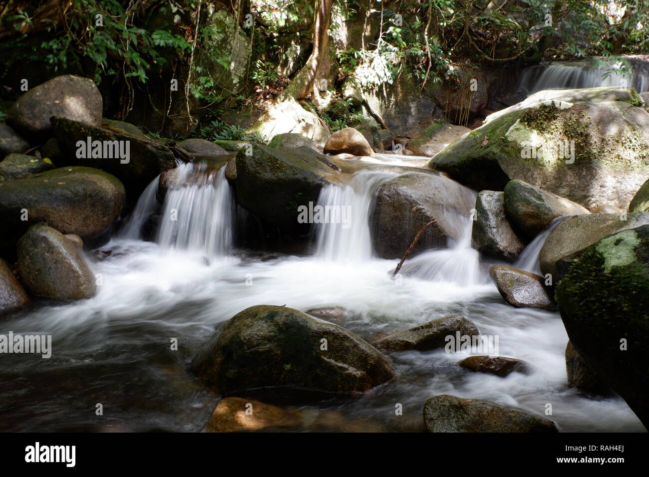 waterfall in riam waterfall tourism object in aruk, the great sajingan ...