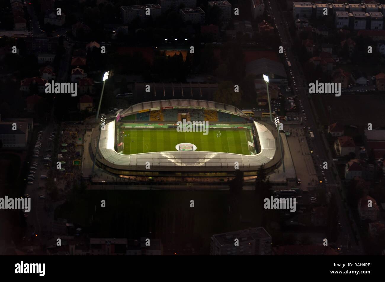 Maribor, Slovenia - 18 August 2011: Ljudski vrt arena is home stadium ...