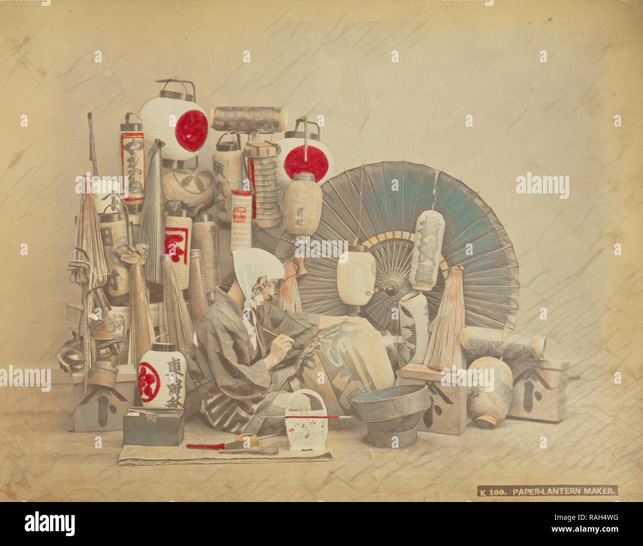 Paper Lantern Maker, Attributed to Kusakabe Kimbei (Japanese, 1841 ...