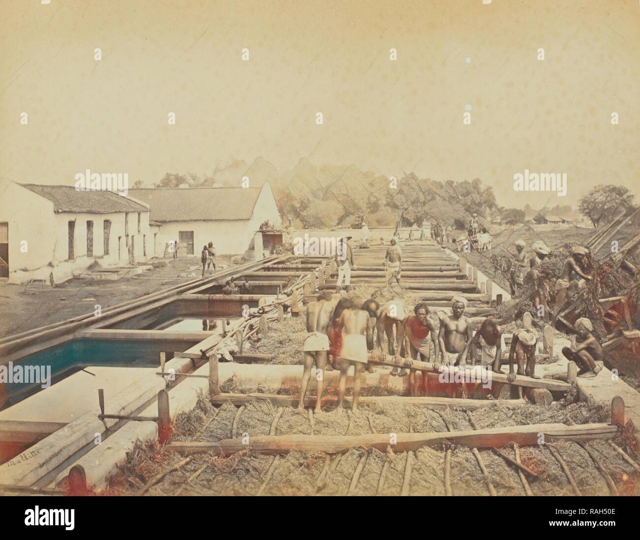 Indigo factory (Loading the Vats), Oscar Mallitte (British, about 1829 ...