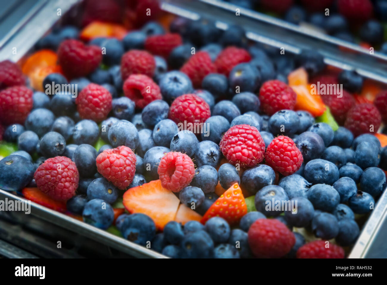 Assortment of fresh ripe berries Stock Photo - Alamy