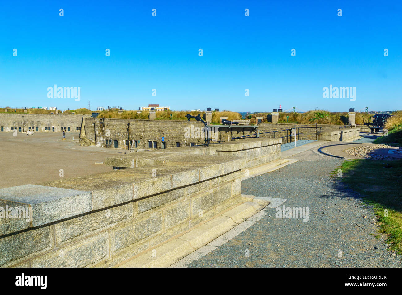 View of the Walls of Halifax Citadel. Nova Scotia, Canada Stock Photo ...