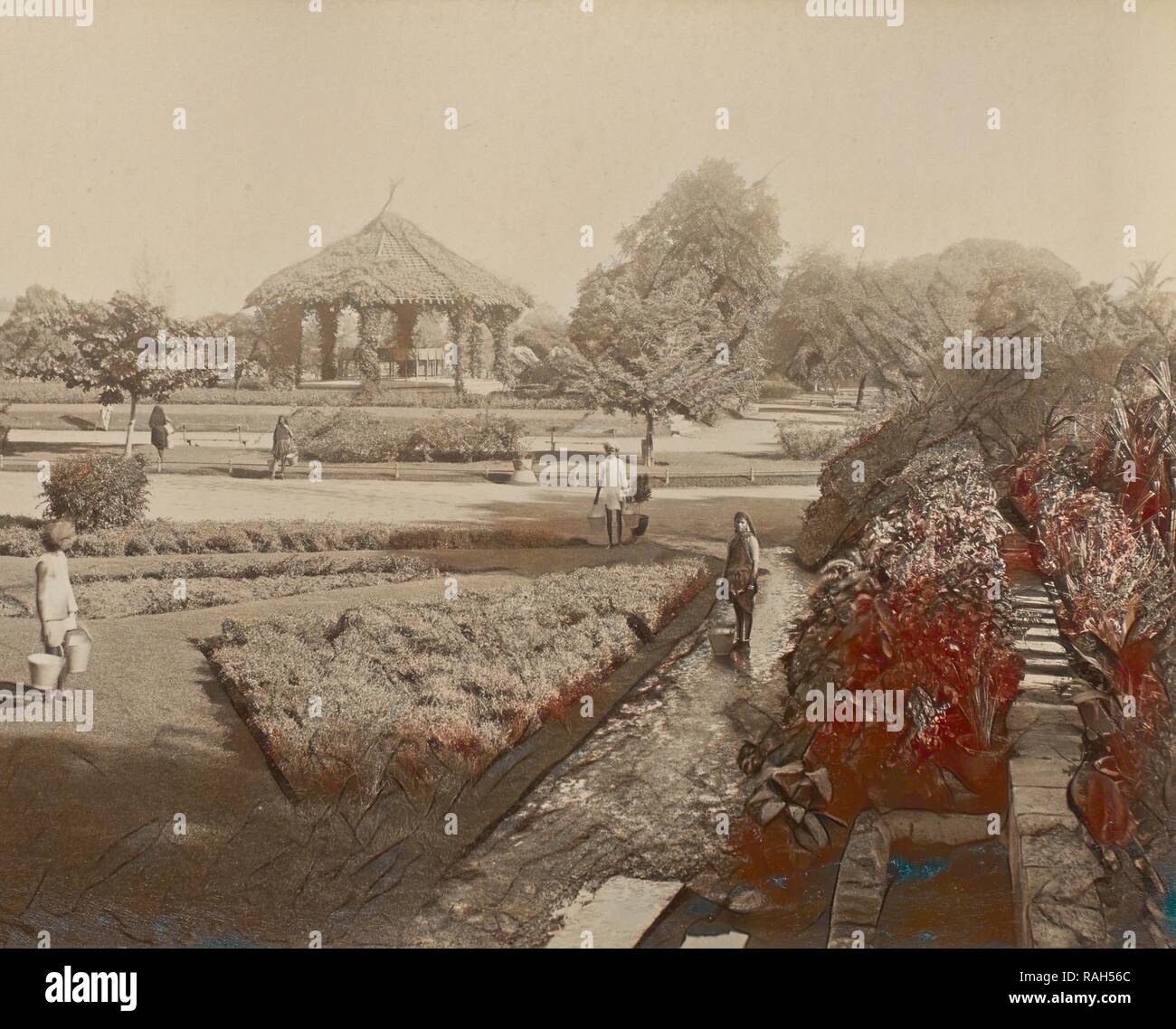 Peile Gardens, India, 1886 - 1889, Albumen silver print. Reimagined by ...