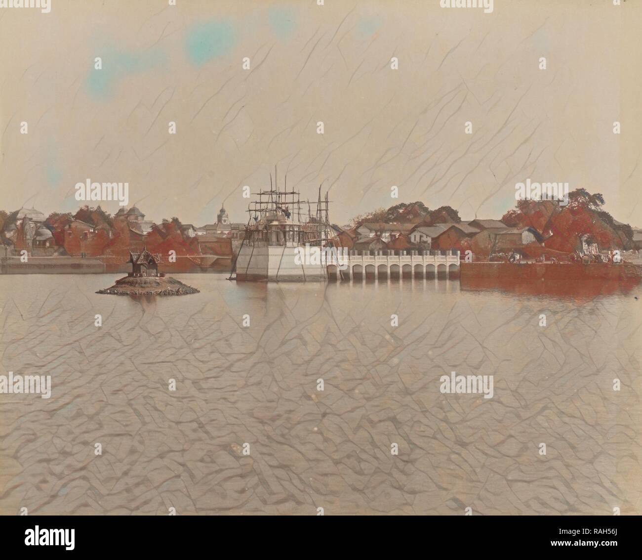 Chatri in Gangaajellia Tank, India, 1886 - 1889, Albumen silver print ...