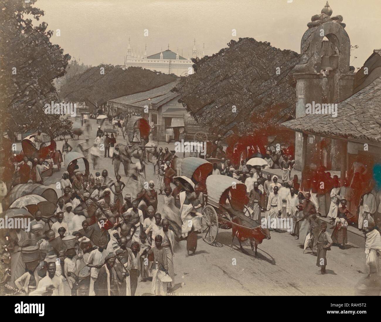 Main Street, Colombo, Charles T. Scowen (English, 1852 - 1948), The ...
