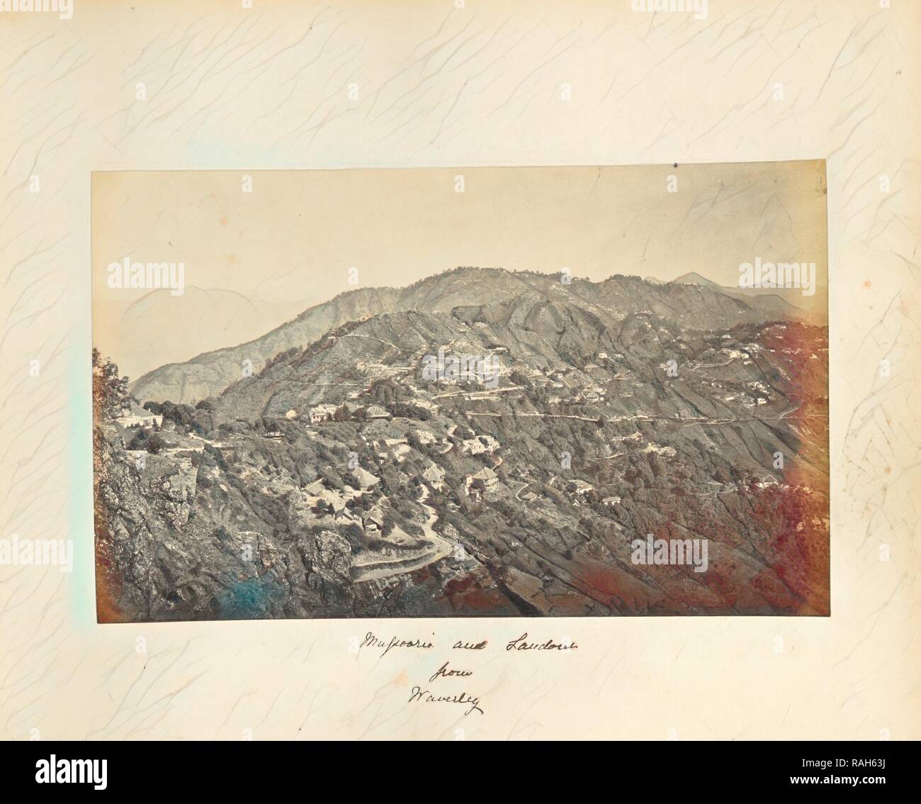 Panoramic View of Mussoorie and Landour, from Waverly Hill, with part ...