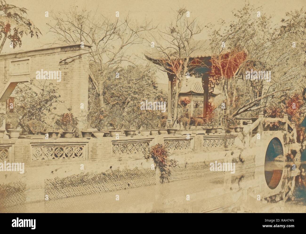 Howqua's Gardens, Canton, Felice Beato (English, born Italy, 1832 ...