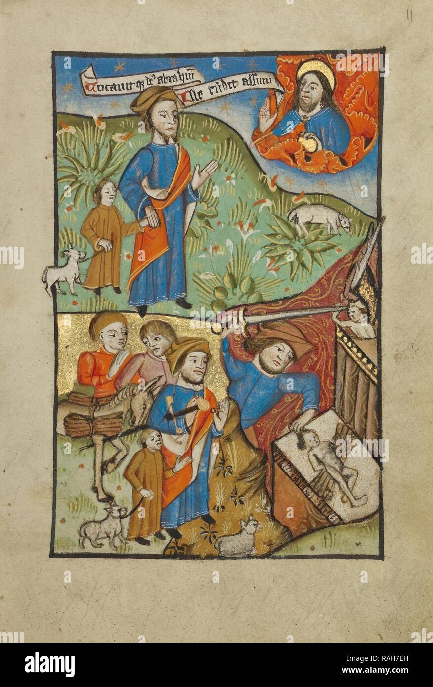 The Sacrifice of Isaac, Norfolk perhaps (written), East Anglia, England ...