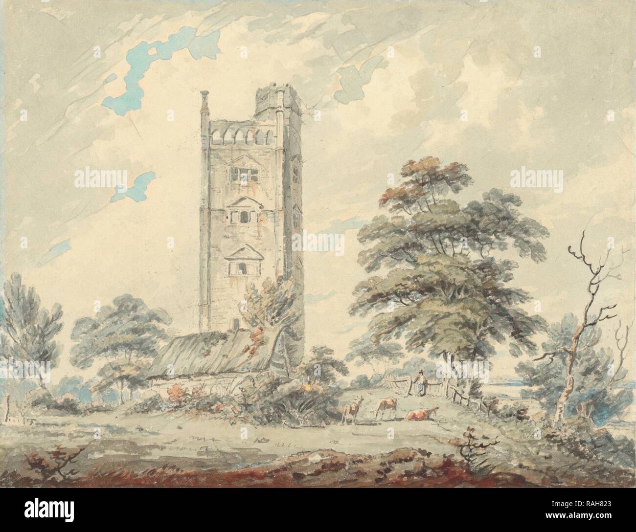 Freston Tower, Suffolk, Edward Dayes (English, 1763 - 1804), Britain ...