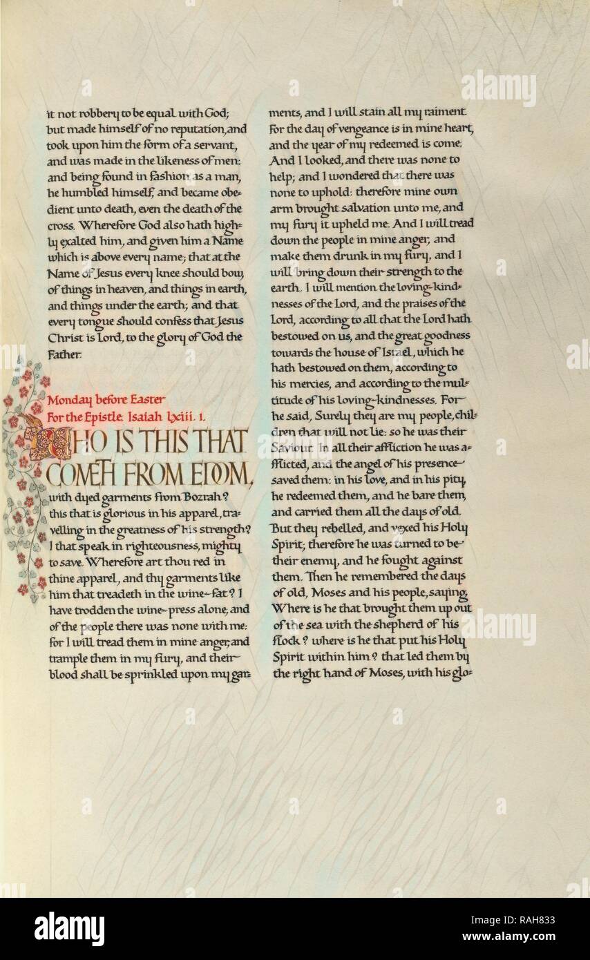 Decorated Text Page, Madelyn Walker (English, active 1930s), England ...