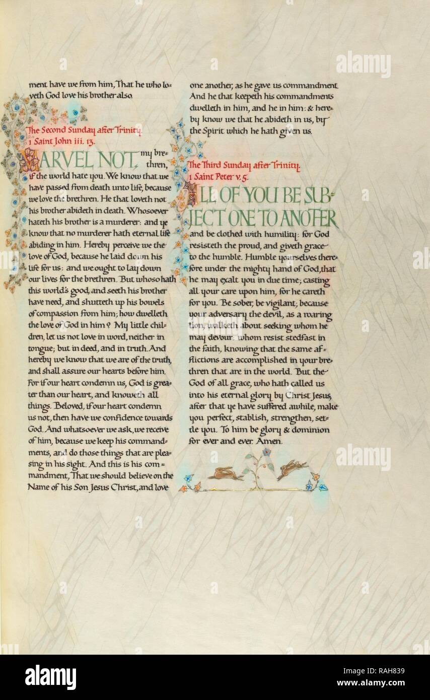 Decorated Text Page, Madelyn Walker (English, active 1930s), England ...