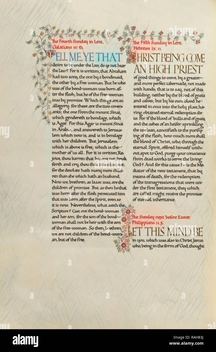 Decorated Text Page, Madelyn Walker (English, active 1930s), England ...