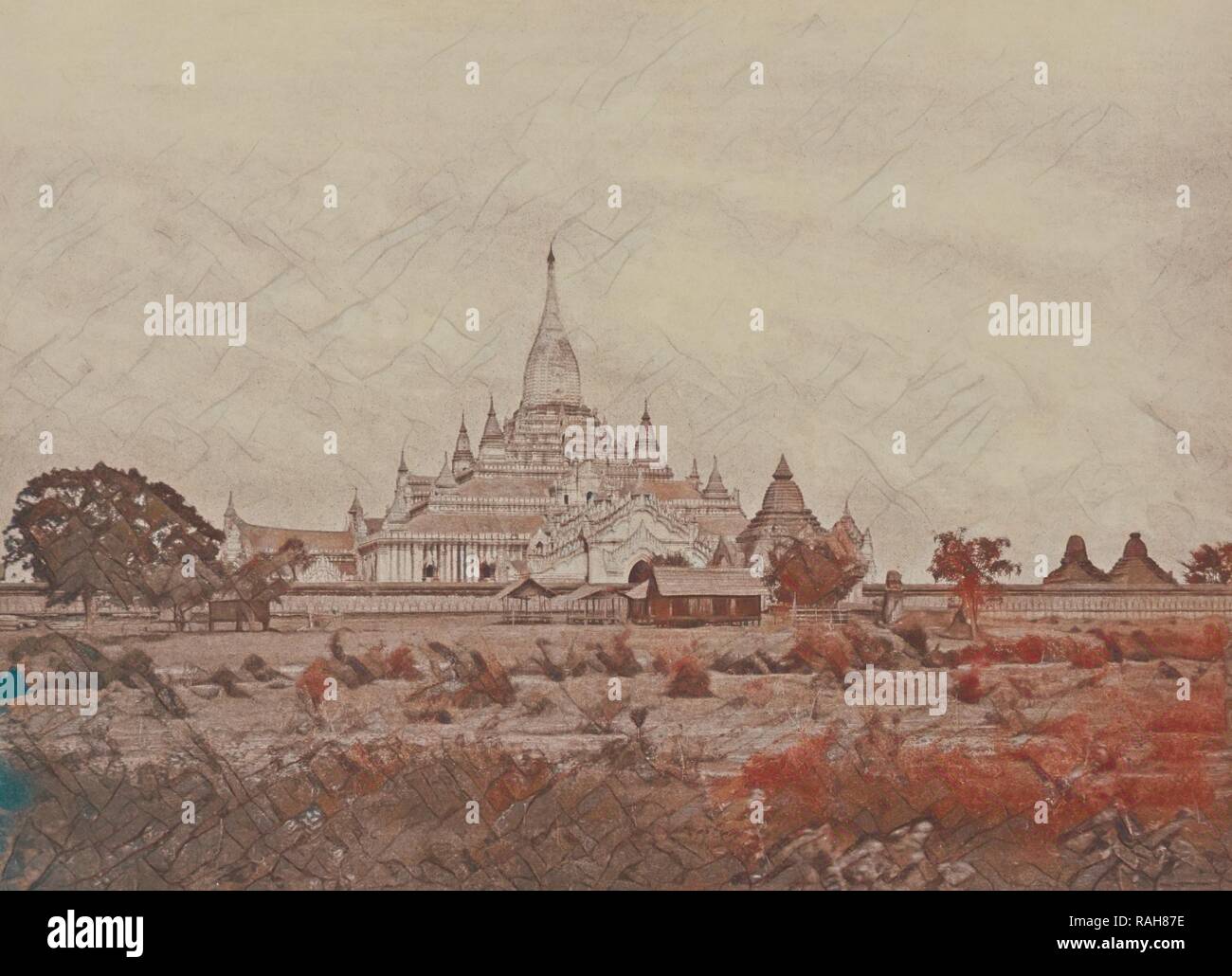 No. 19. Pugahm Myo. Ananda Pagoda, Capt. Linnaeus Tripe (English, 1822 ...