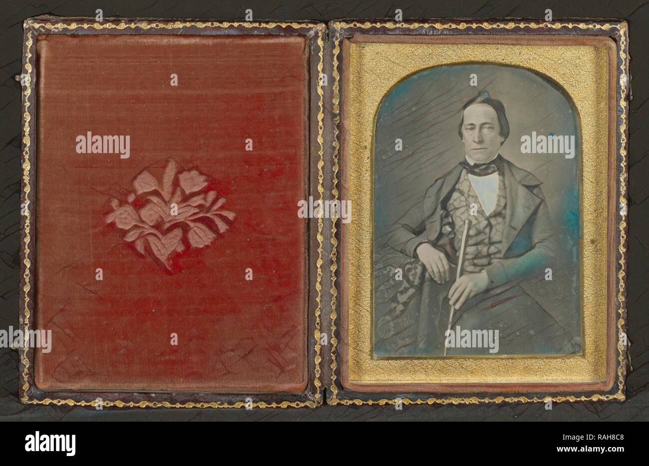 Portrait of a Man in Gold-tinted Waistcoat, Mexico, about 1850s, Hand ...