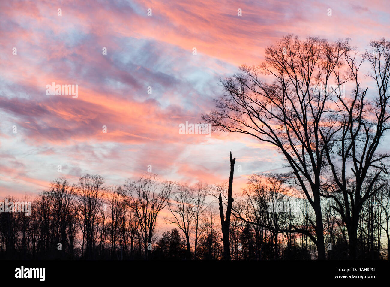 Sunset in Virginia Stock Photo - Alamy