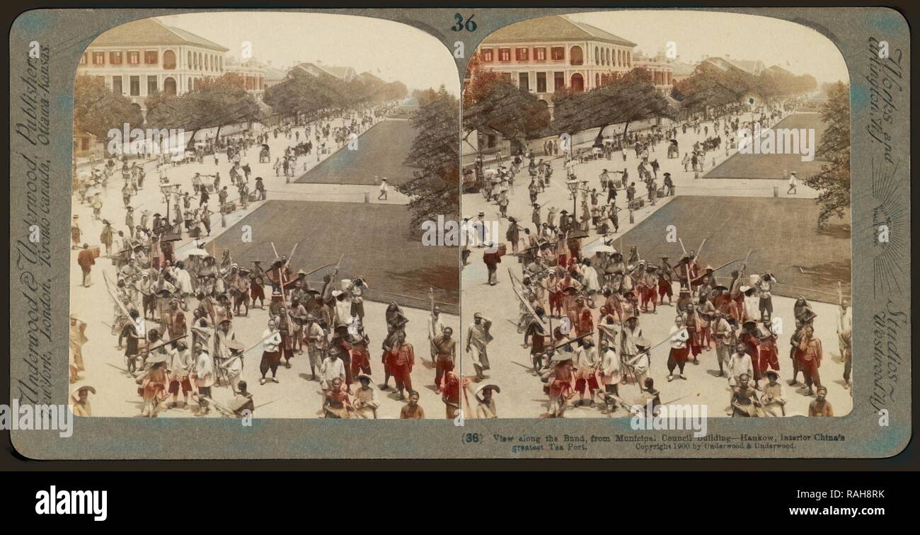 from municipal council building, Hankow, interior China's greatest tea ...