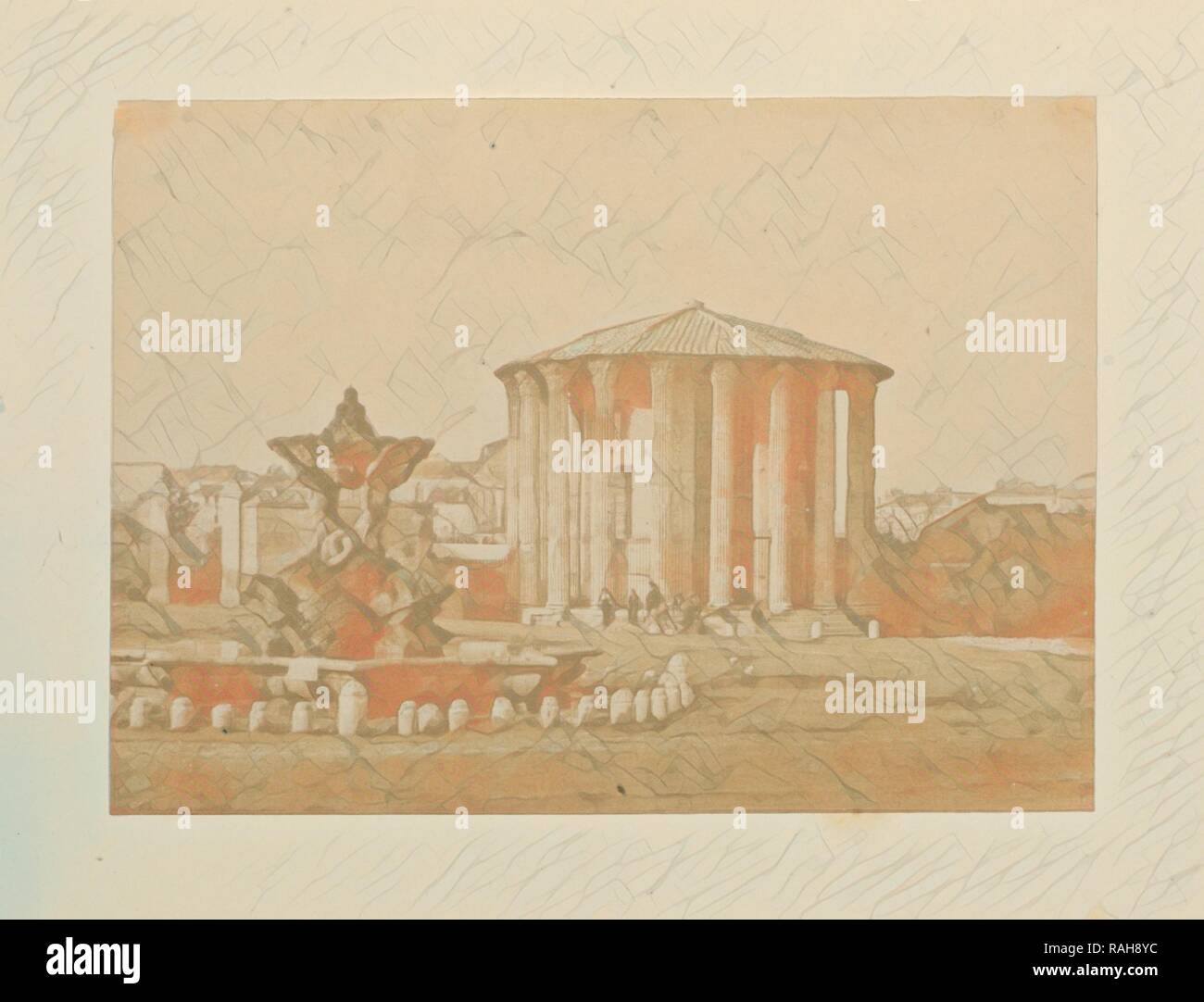 Tempio di Vesta, Fotografi di Roma 1849, Lecchi, Stefano, 19th century ...