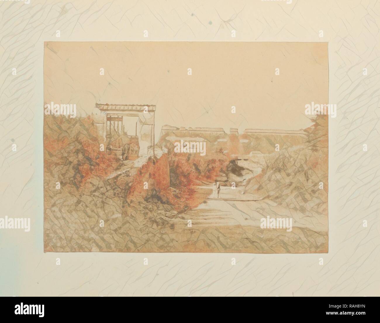 Mura di Roma presso la Breccia, Fotografi di Roma 1849, Lecchi, Stefano ...