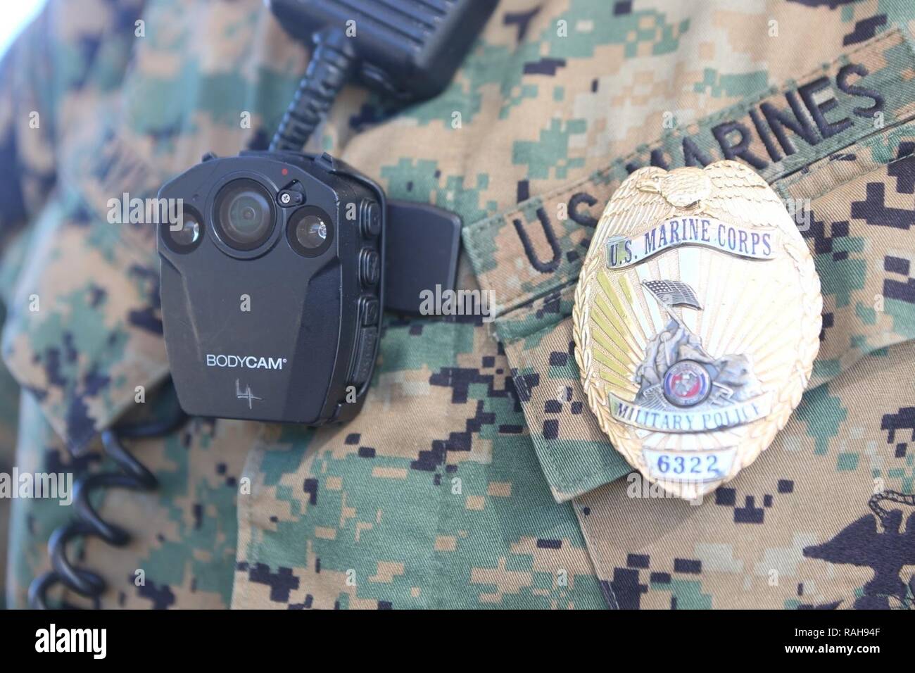 A Marine with the Provost Marshal Office aboard Marine Corps Air ...