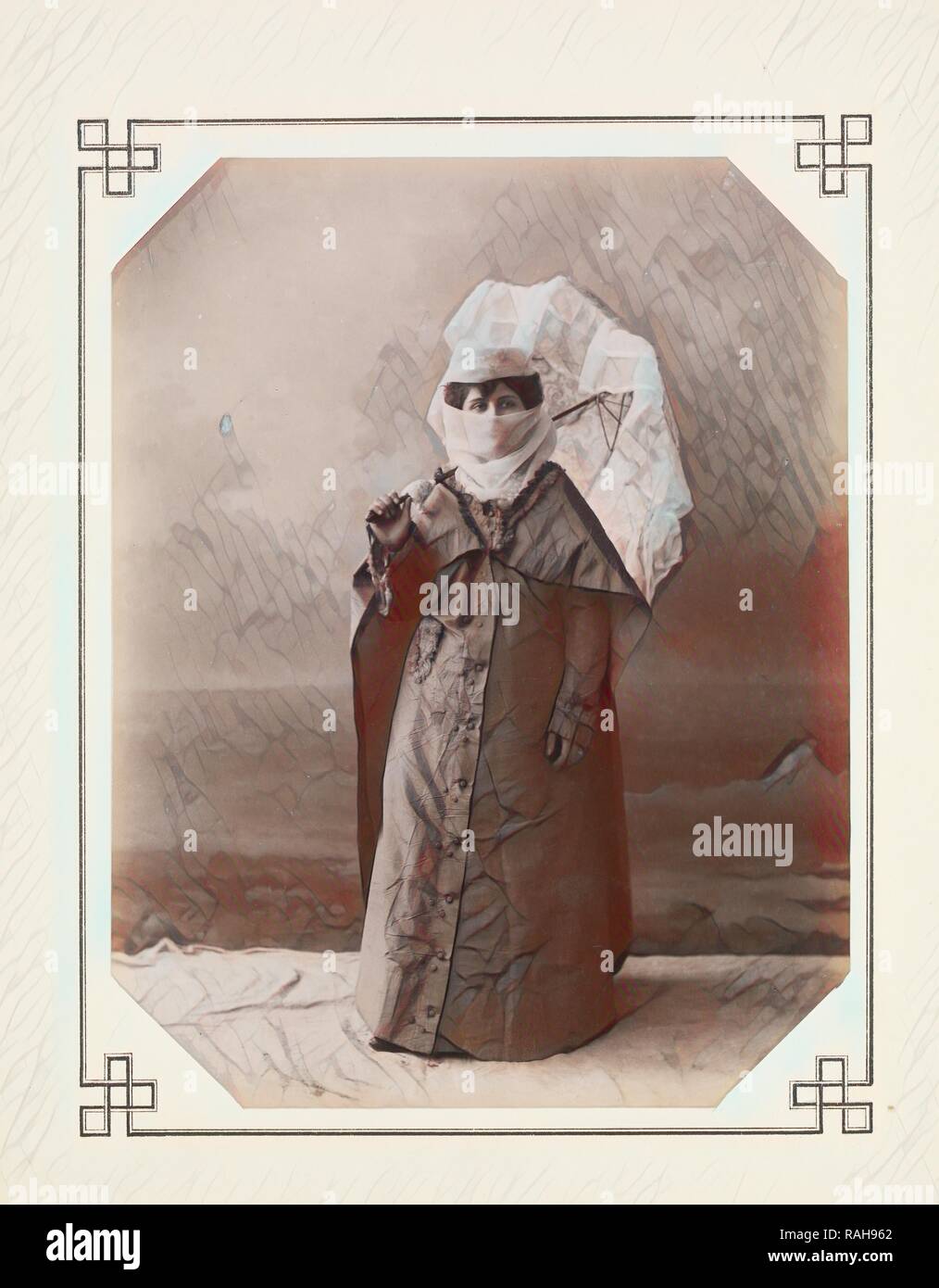 Veiled Turkish woman, Pierre de Gigord collection of photographs of the ...