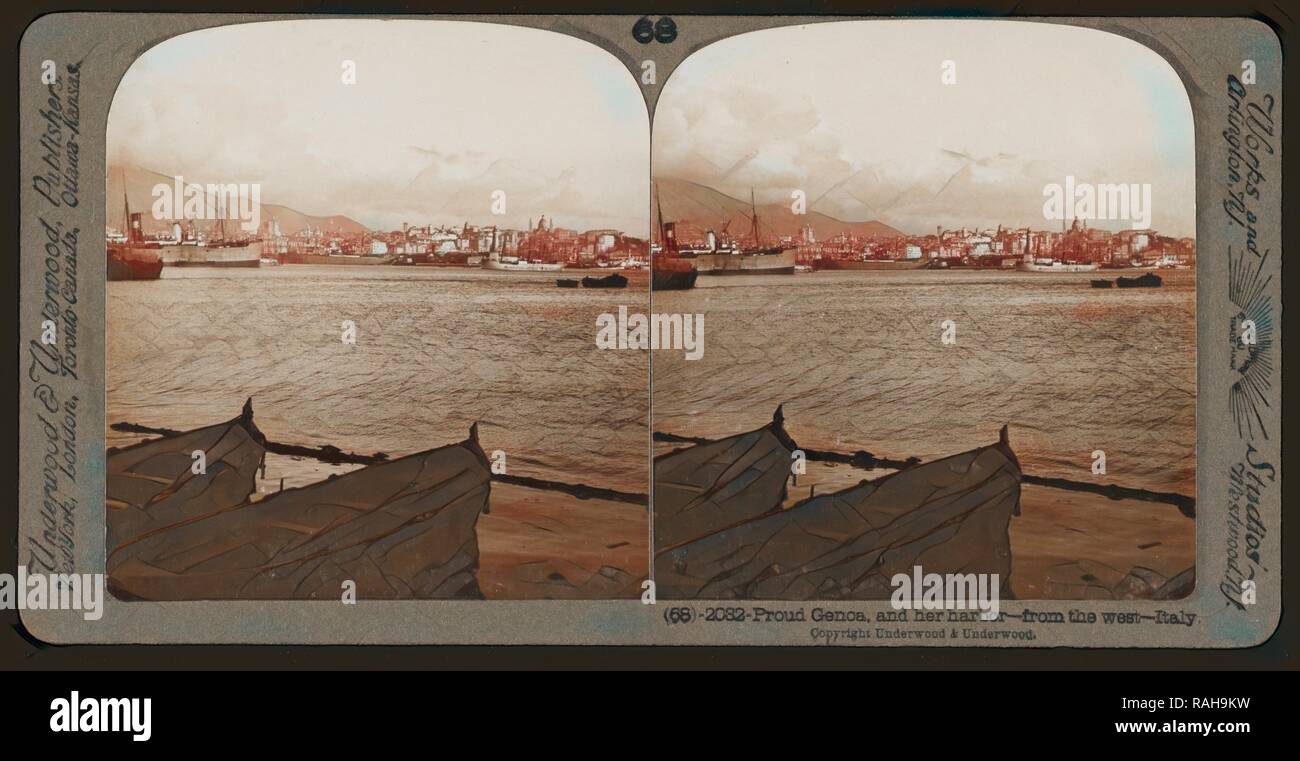 Proud Genoa, Stereographic views of Italy, Underwood and Underwood ...