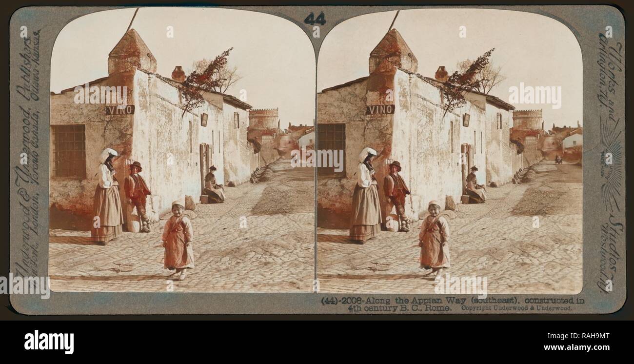 Along the Appian way, Stereographic views of Italy, Underwood and ...