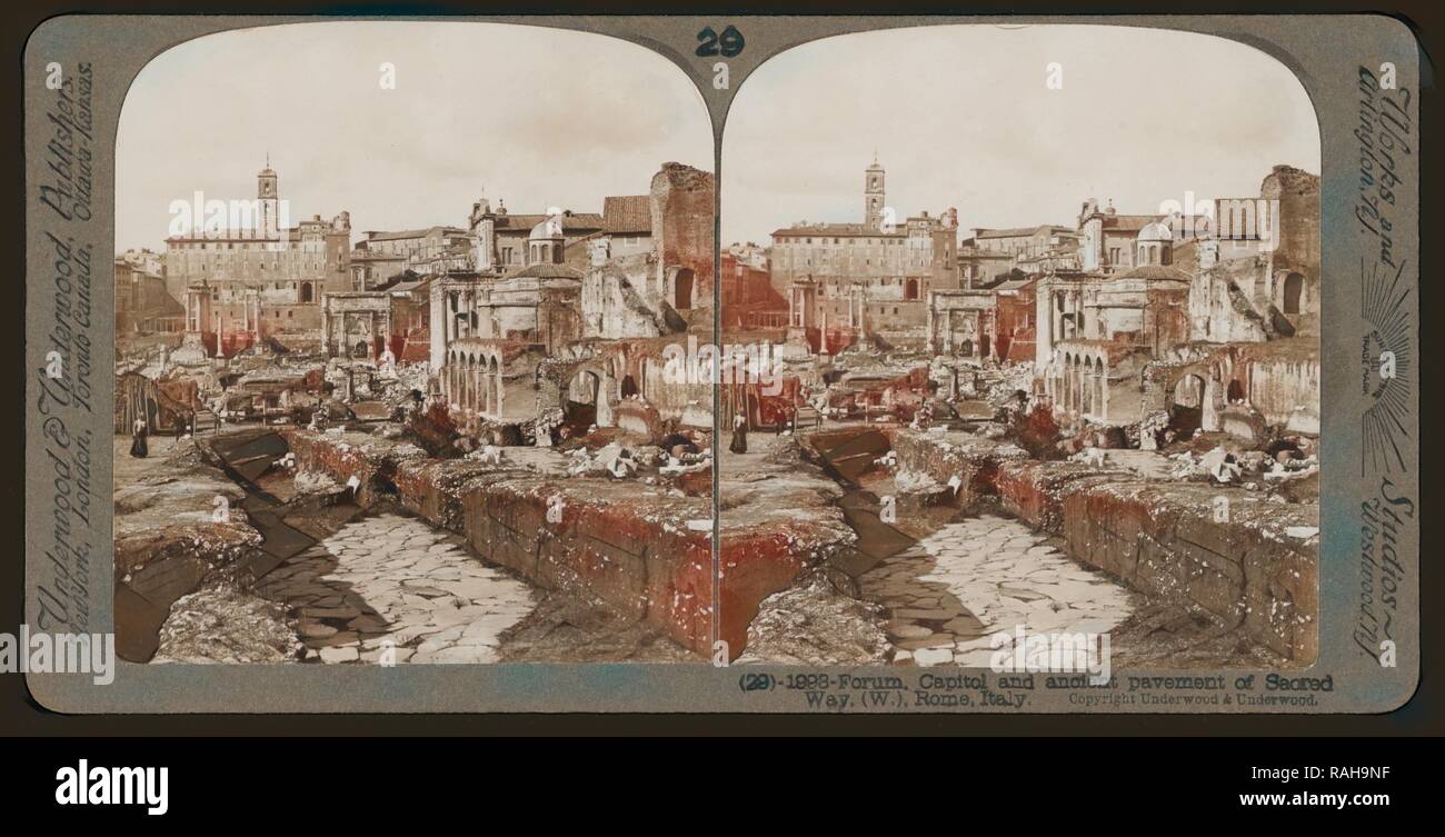 Rome, Forum, Rome, Stereographic views of Italy, Underwood and ...