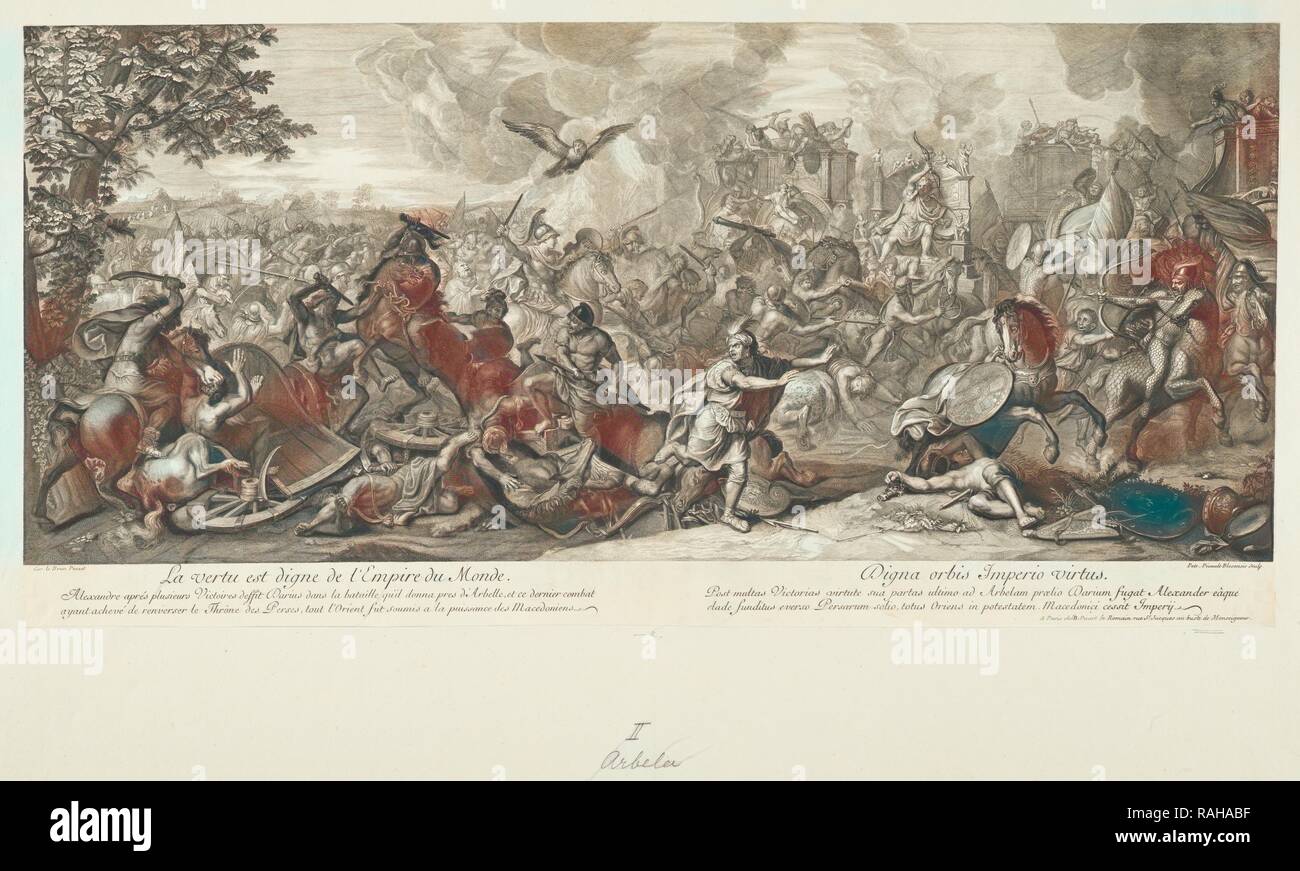 Battle of Arbela, Battles of Alexander, Le Brun, Charles, 1619-1690 ...