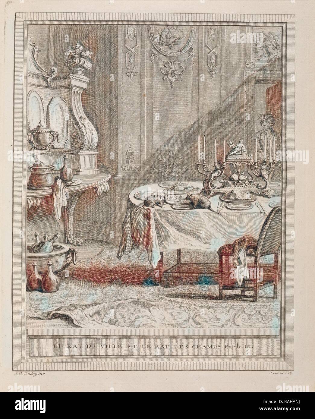 Le rat de ville et le rat des champs. Fable IX, Fables choisies, mises ...