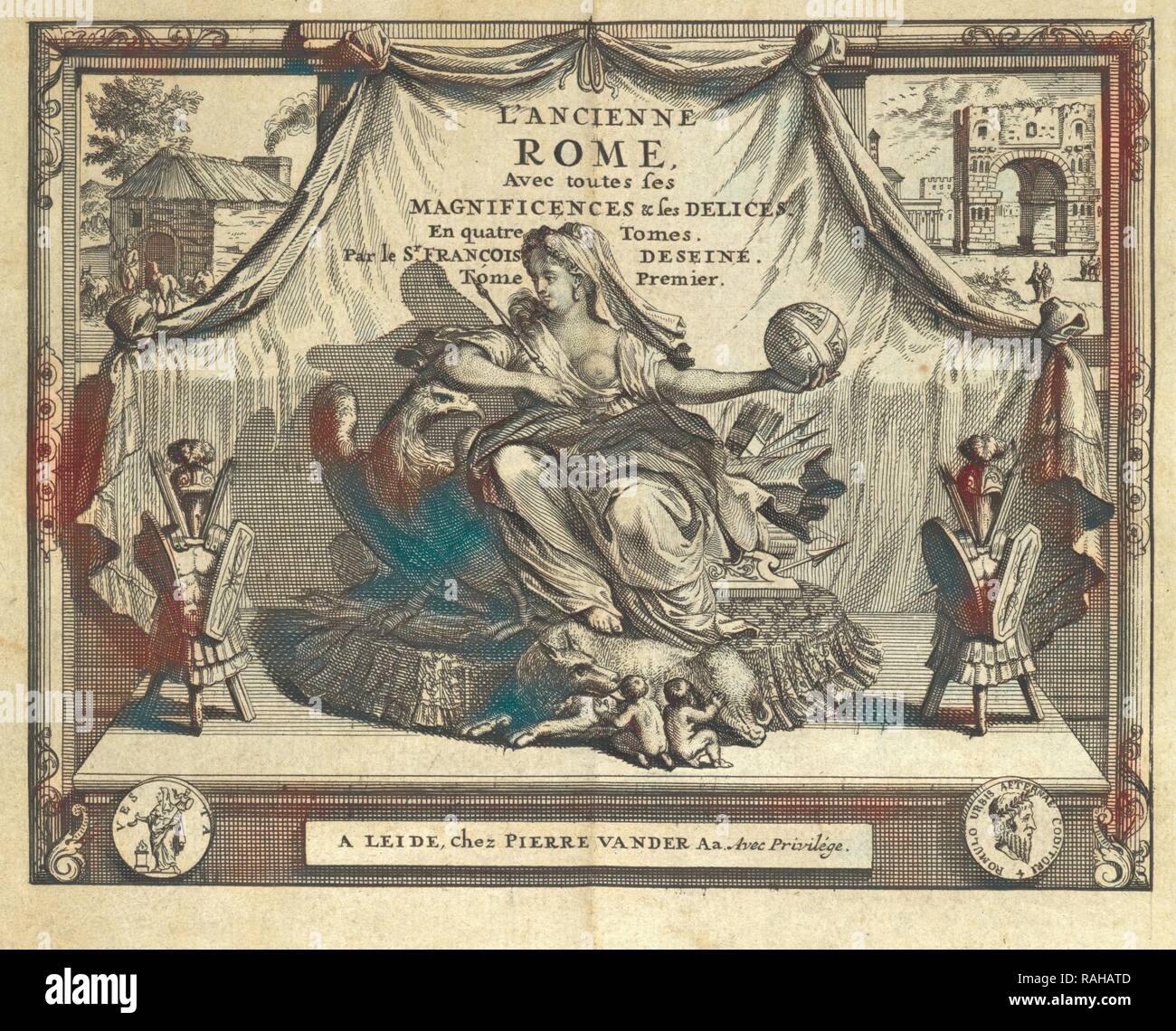 Frontispiece of volume 1, L'ancienne Rome: la principale des villes de ...