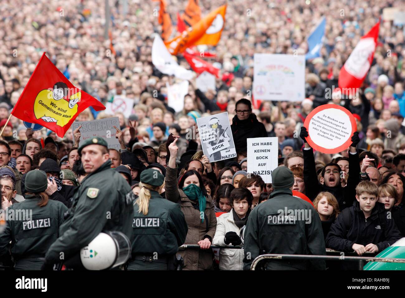 Demonstration, protest of citizens and residents against the gathering ...