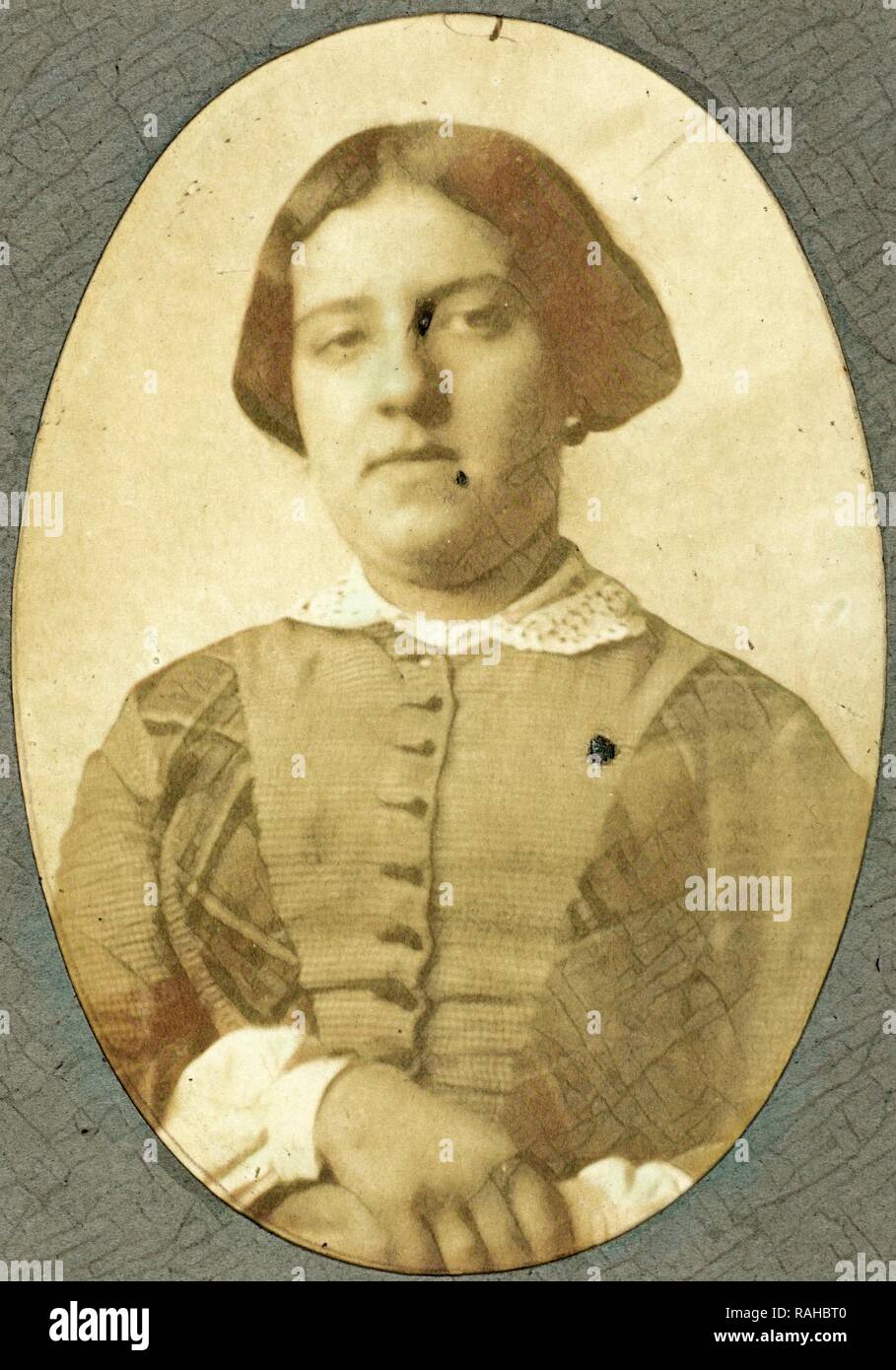 Portrait of Charlotte Asser, Eduard Isaac Asser, 1852. Reimagined by ...