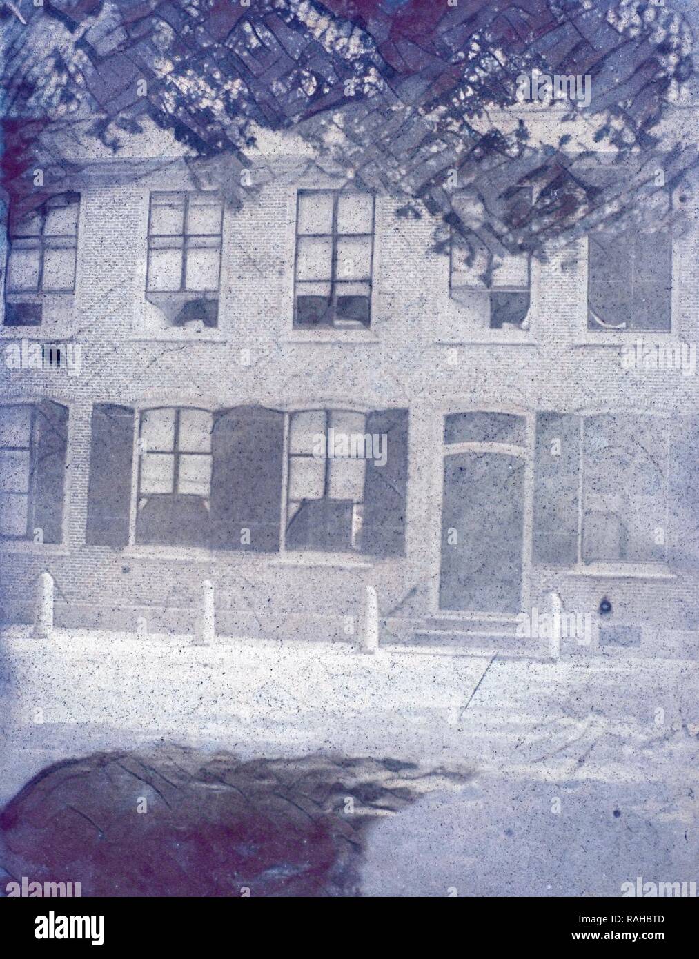 View of an unidentified house, Eduard Isaac Asser, 1845. Reimagined by ...