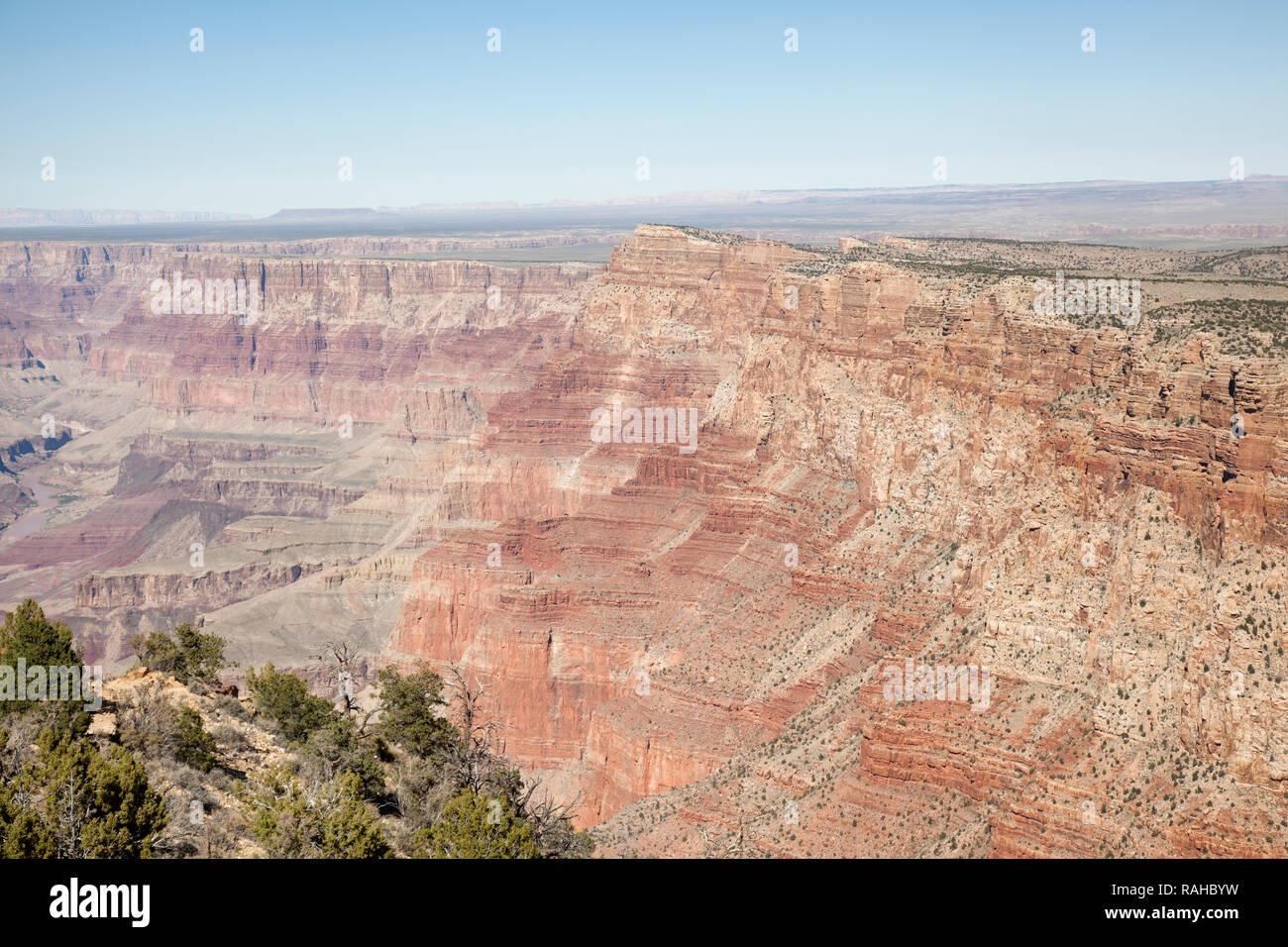 view of Grand Canyon from desert view lookout Stock Photo - Alamy