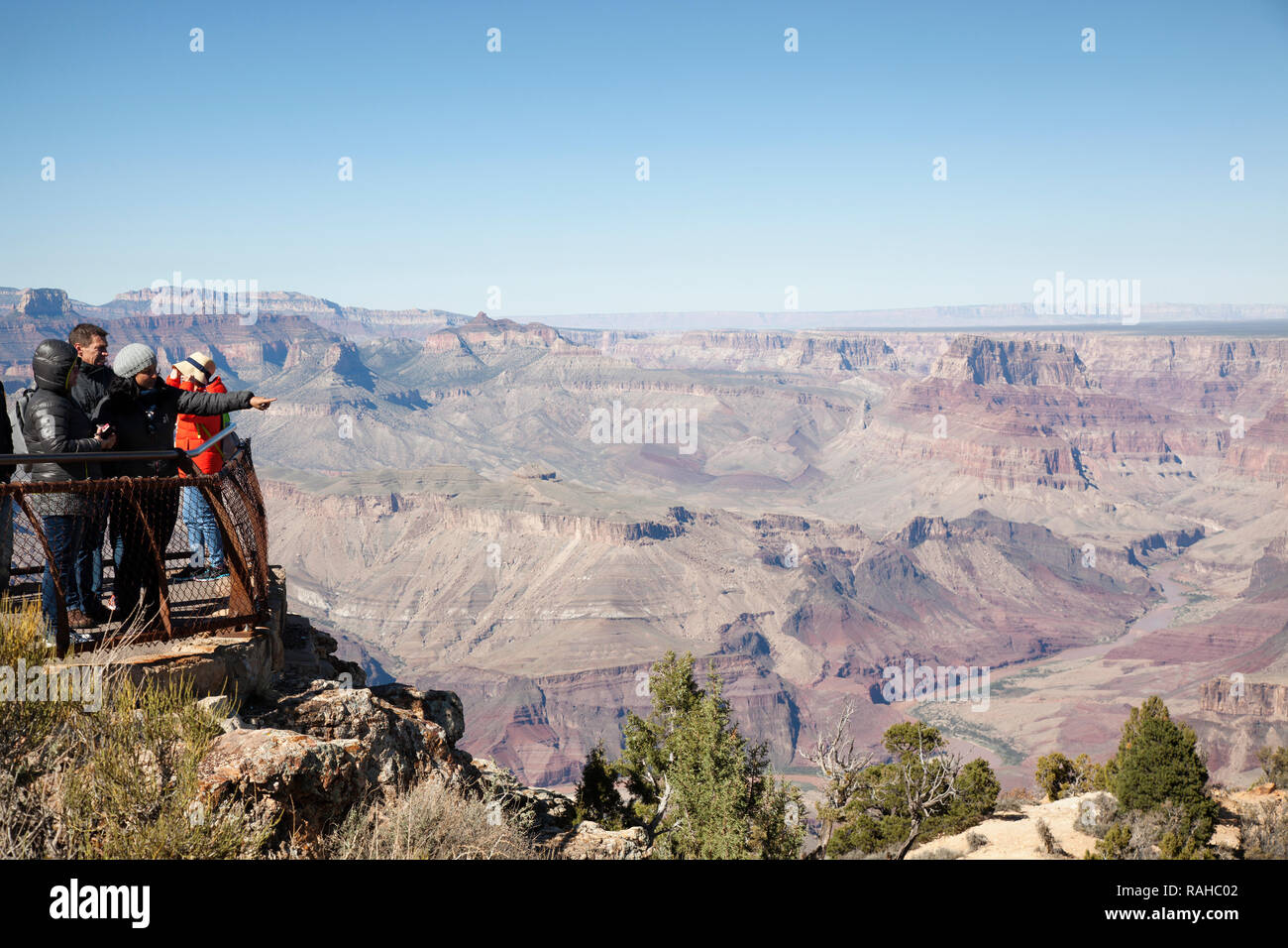 view of Grand Canyon from desert view lookout Stock Photo - Alamy