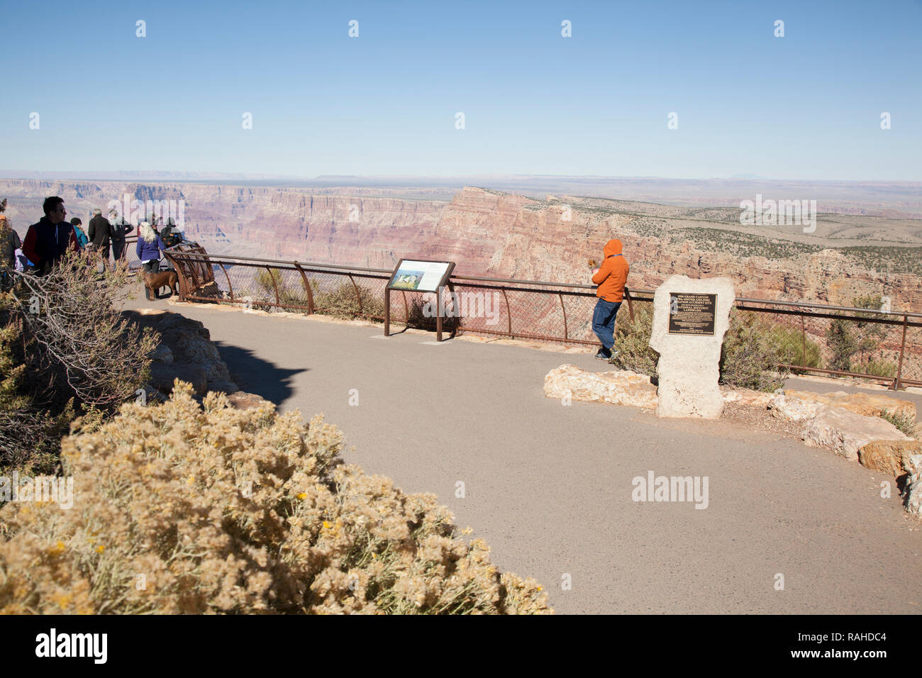 view of Grand Canyon from desert view lookout where 2 aircraft collided ...