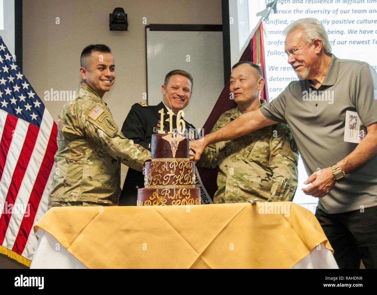 (From left) Sgt. Jose Mendoza, Lt. Col. Christopher Lindner, Lt. Col ...