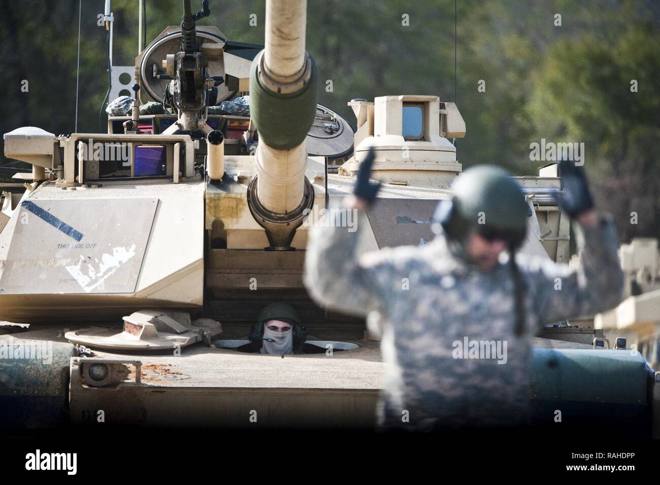 (FORT BENNING, GA) – After conducting an ammo resupply, the driver of ...