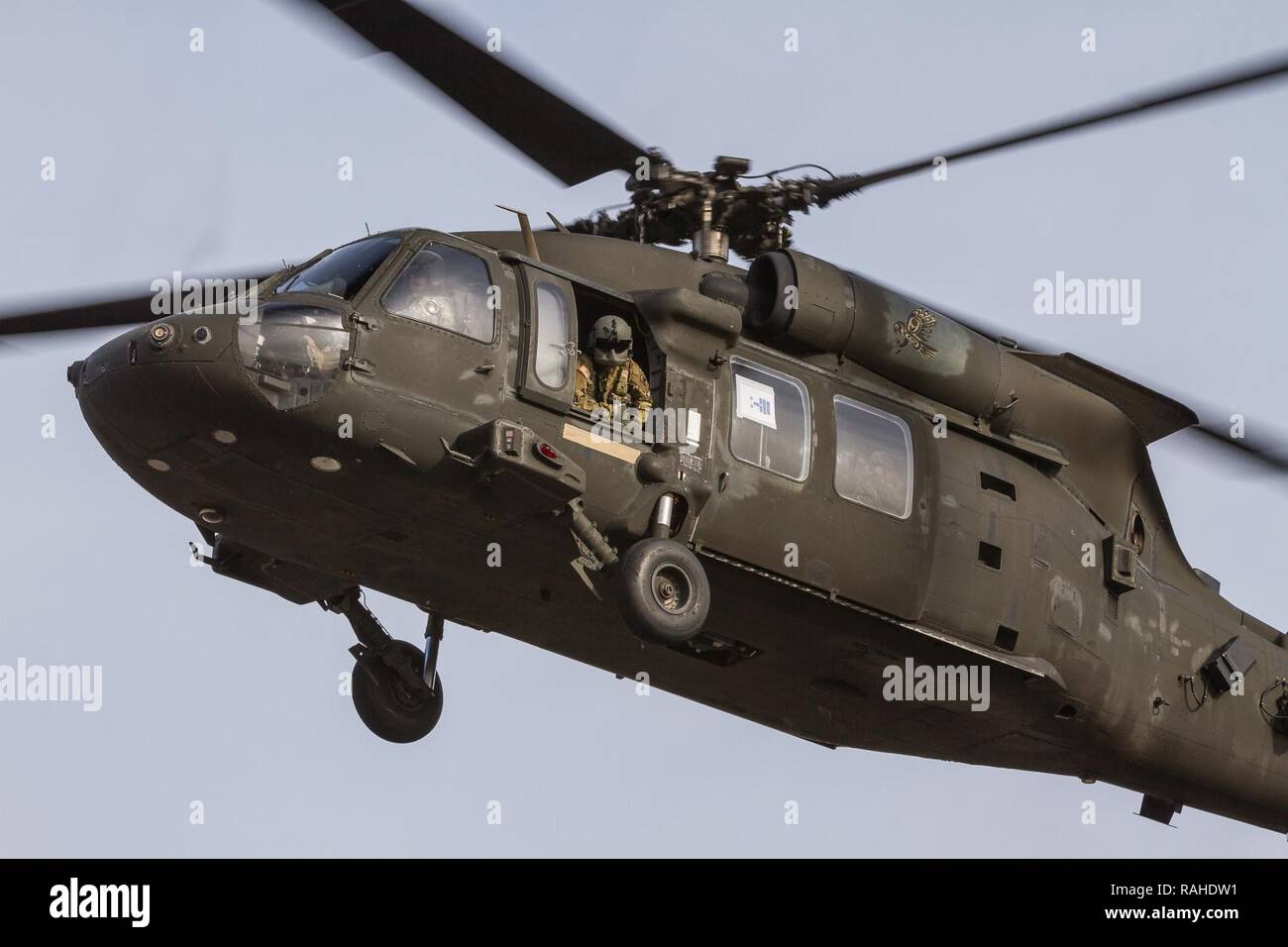 A U.S. Army UH-60M Black Hawk helicopter assigned to 16th Combat ...