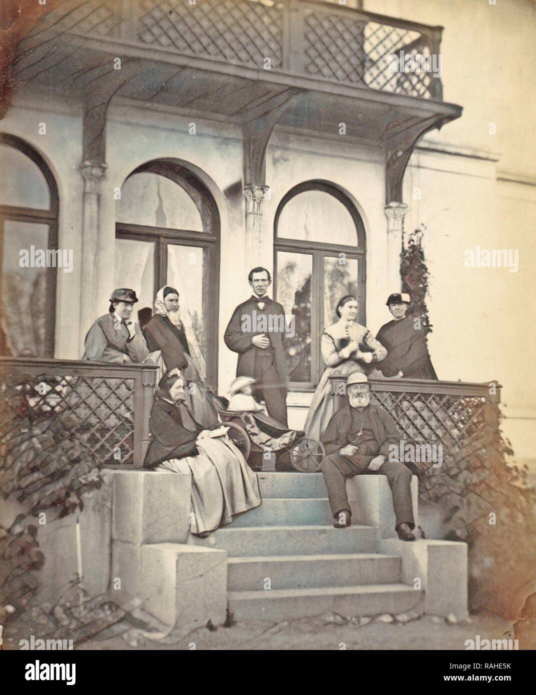 Portrait of the family Yates for a country house in Christiania ...