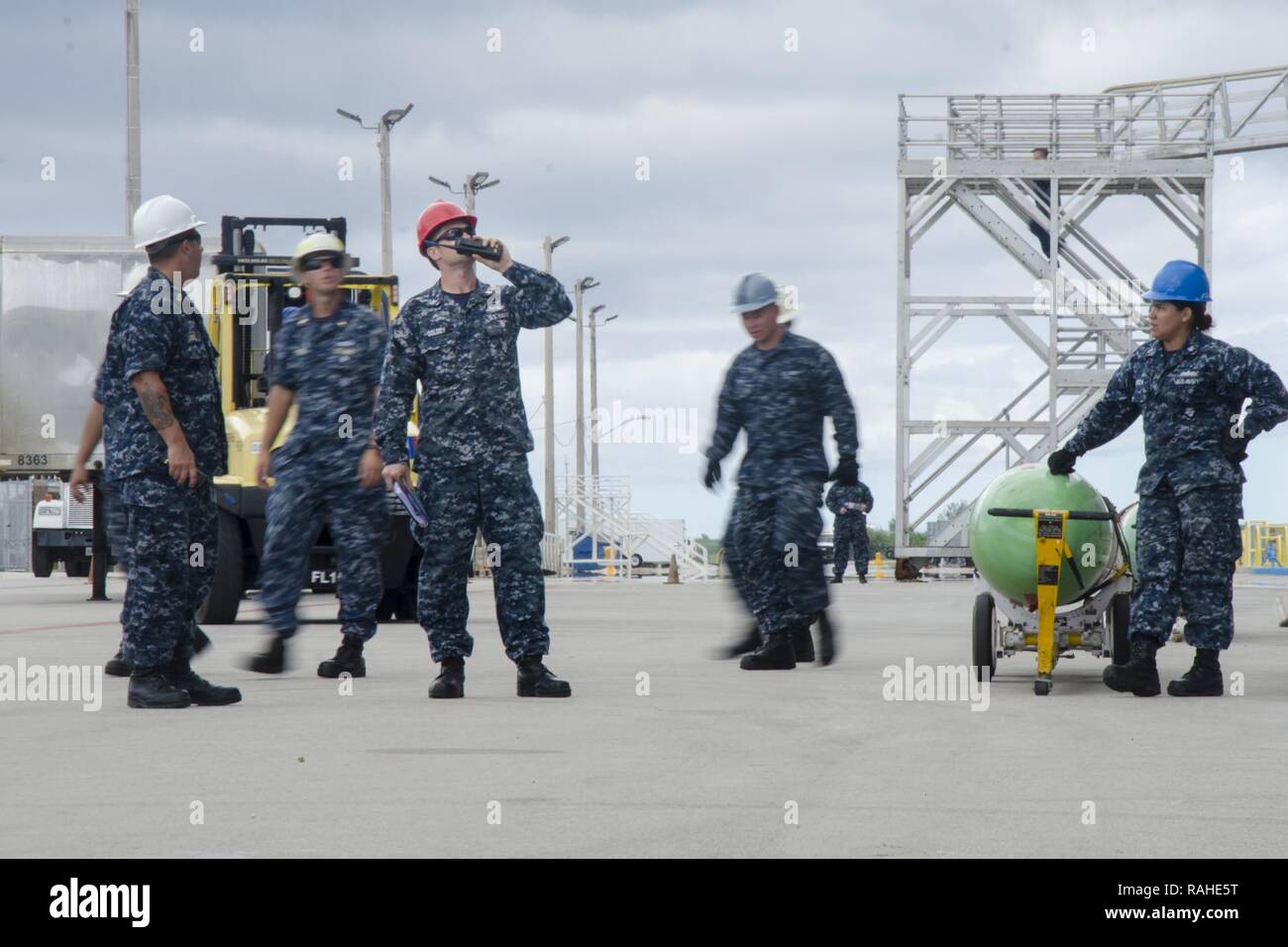 SANTA RITA, Guam (Feb.10, 2017) Sailors, assigned to the submarine ...