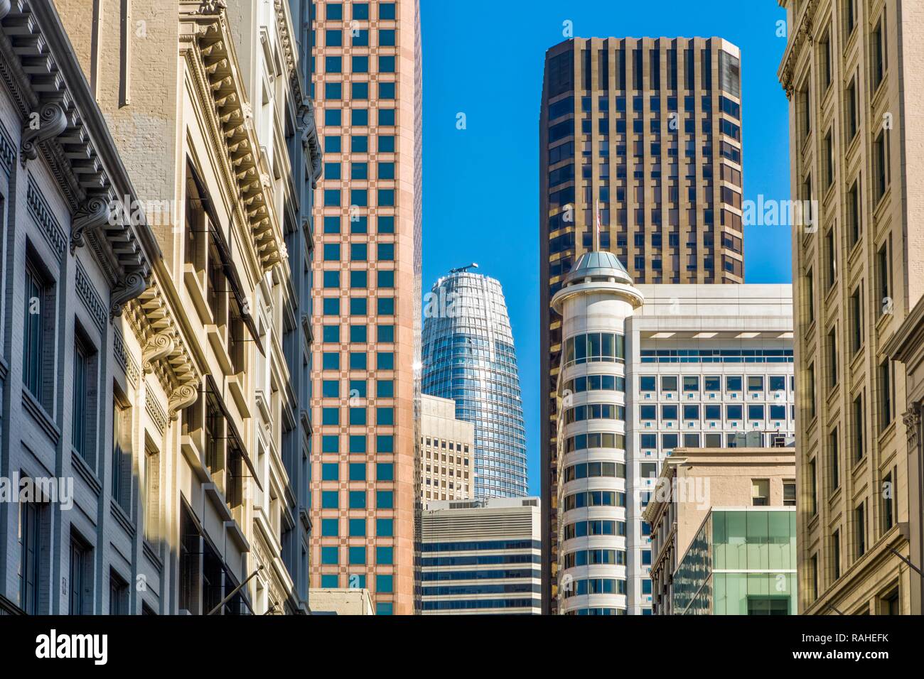 Old and new downtown San Francisco Stock Photo - Alamy