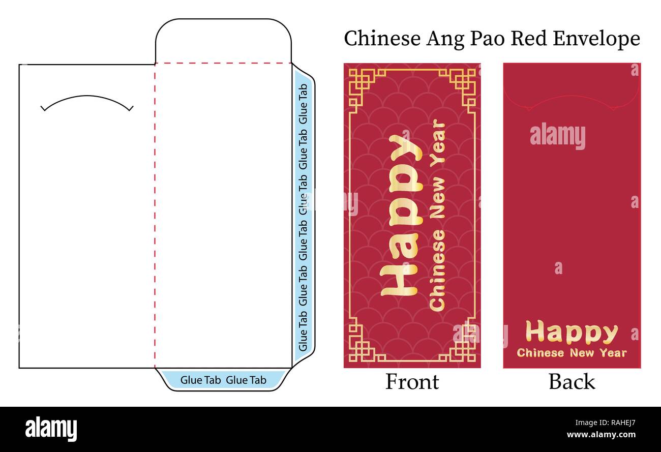 Chinese red envelope vector Stock Vector Images - Alamy