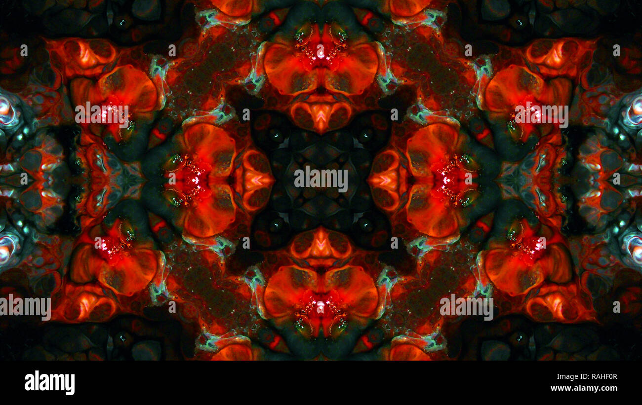 Abstract Paint Brush Ink Explode Spread Smooth Concept Symmetric ...